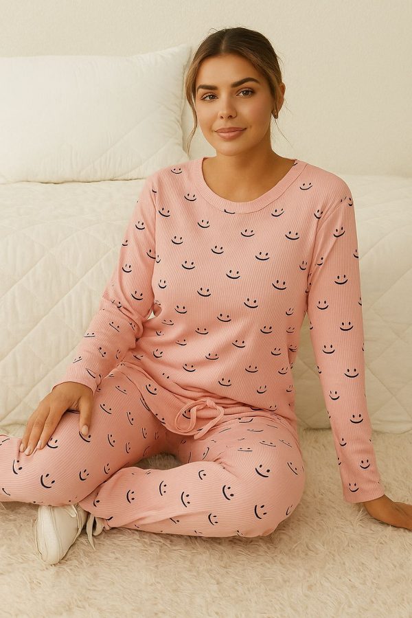 Free Size Smiley Face Pajama Set - One KD Shop